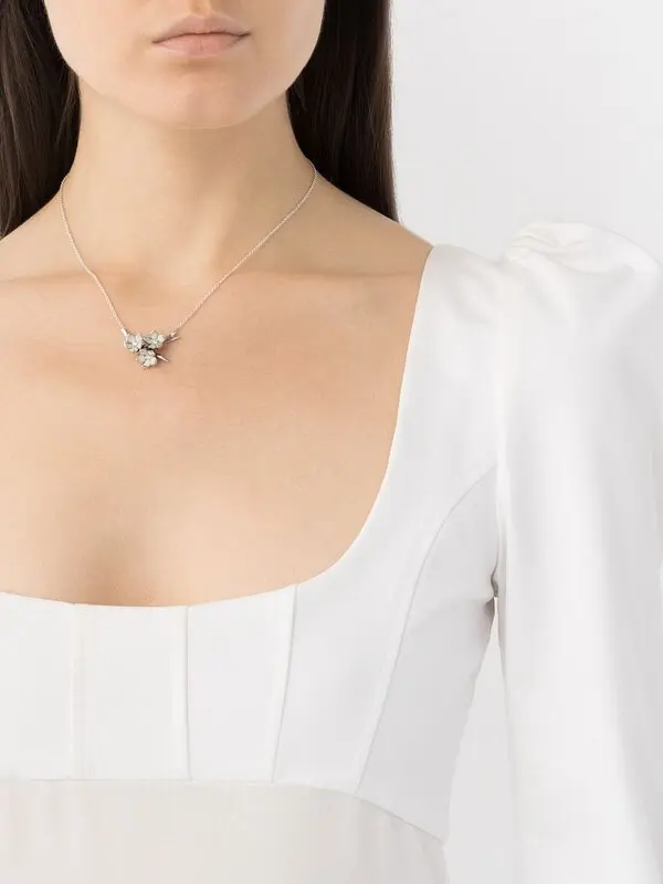 SHAUN LEANE Cherry Blossom Diamond Necklace