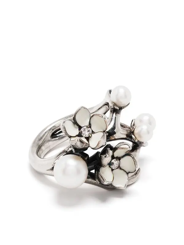 SHAUN LEANE Cherry Blossom Ring - Silver