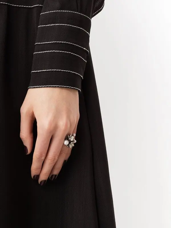 SHAUN LEANE Cherry Blossom Ring - Silver