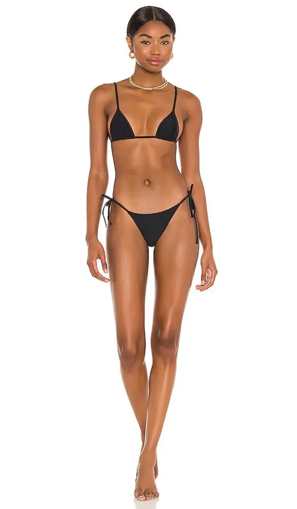 TROPIC OF C Praia Bikini Bottom - Black Terra