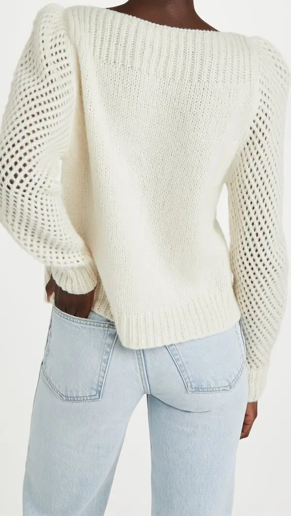 LoveShackFancy Rosie Pullover - Snow