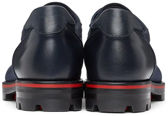 Christian Louboutin Navy Mika Sky Flat Derbys - V077 Marine  display picture 1