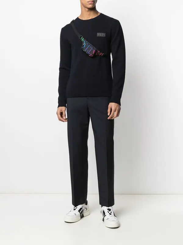 Valentino Garavani Straight-leg Tailored Trousers - Blue