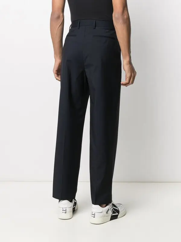 Valentino Garavani Straight-leg Tailored Trousers - Blue