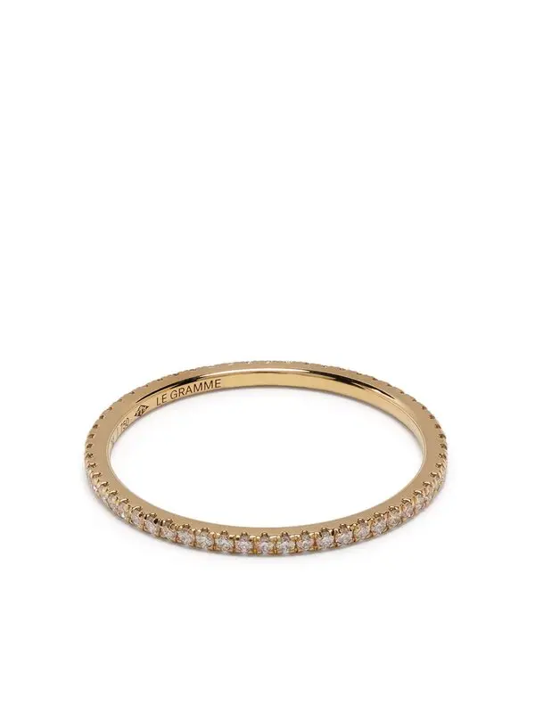 Le Gramme Pavé Diamond Ring - Gold