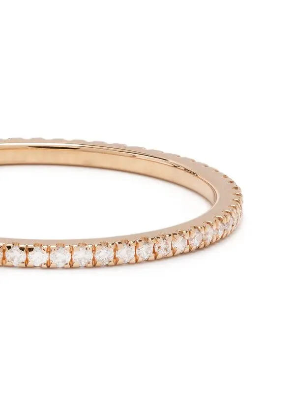 Le Gramme 18kt Gold Diamond Pavé Ring - Red