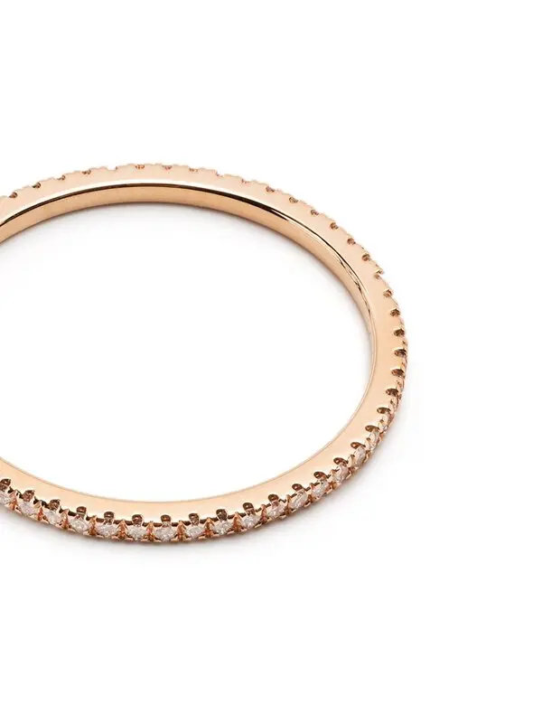 Le Gramme 18kt Gold Diamond Pavé Ring - Red