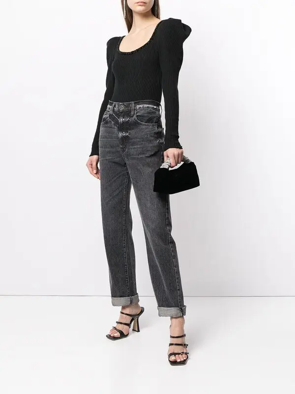 Alexander Wang Mini Scrunchie Rhinestone-embellished Bag