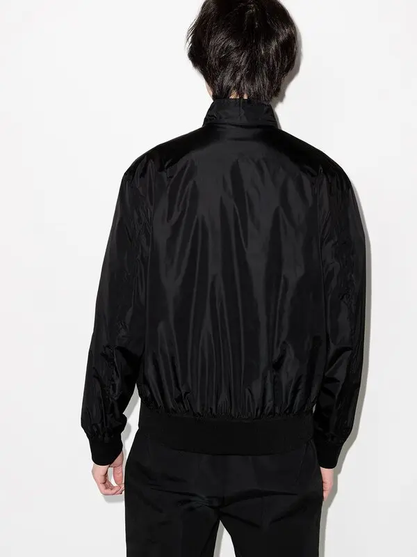 Valentino Garavani Logo Print Zip-up Bomber Jacket