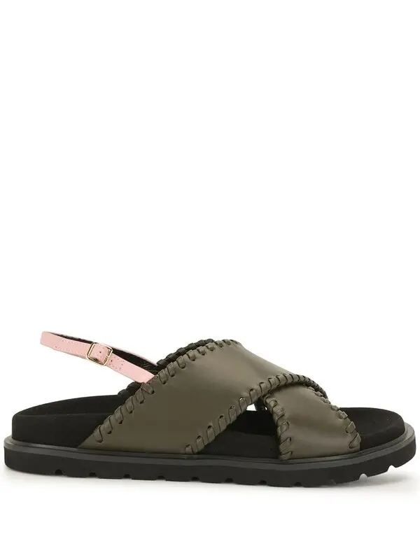 REIKE NEN Leather Crossover Sandals