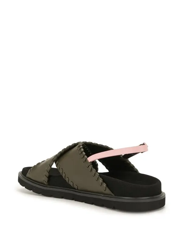 REIKE NEN Leather Crossover Sandals
