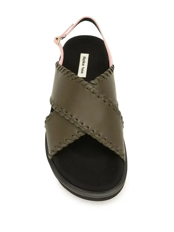 REIKE NEN Leather Crossover Sandals