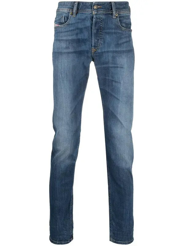 DIESEL® Mid-rise Straight Leg Jeans