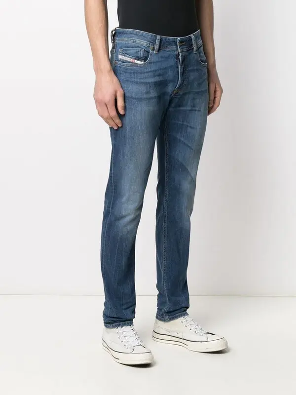 DIESEL® Mid-rise Straight Leg Jeans