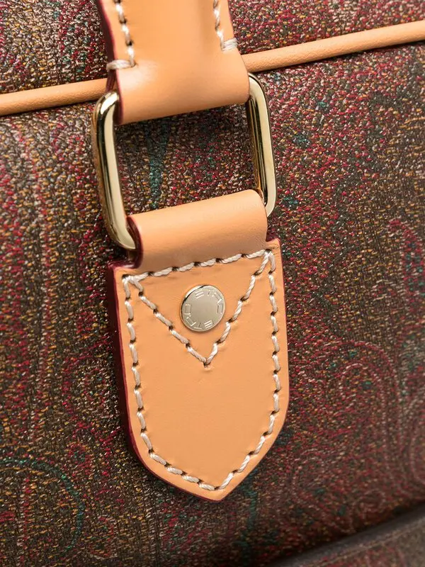 Etro Paisley Jacquard Canvas Briefcase