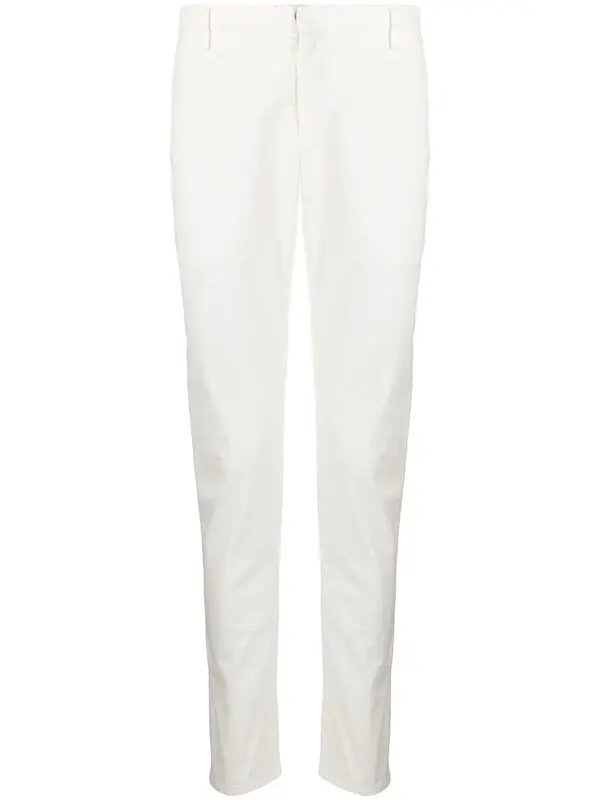 DONDUP Straight Leg Trousers - White