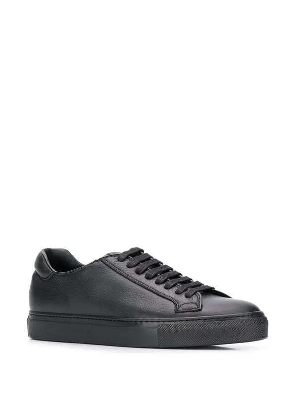 SCAROSSO Leather Low Top Sneakers