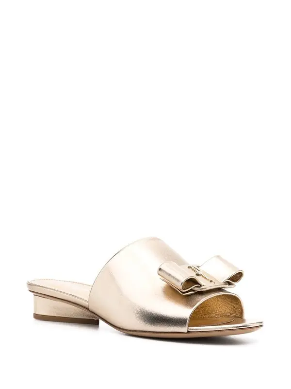 FERRAGAMO Viva Bow Slide Sandals