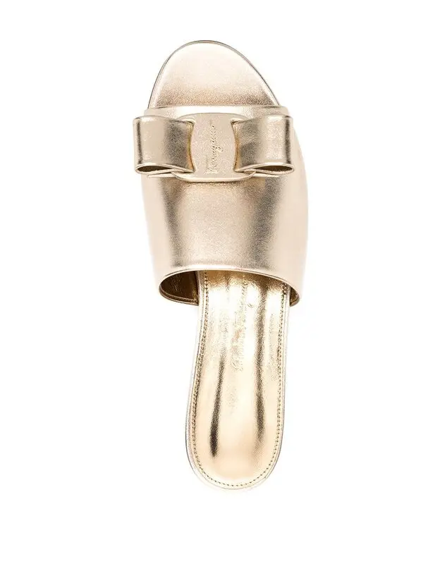 FERRAGAMO Viva Bow Slide Sandals