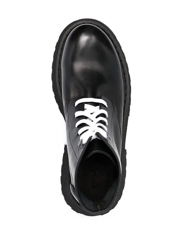 Marsèll Micarro Leather Combat Boots - Black
