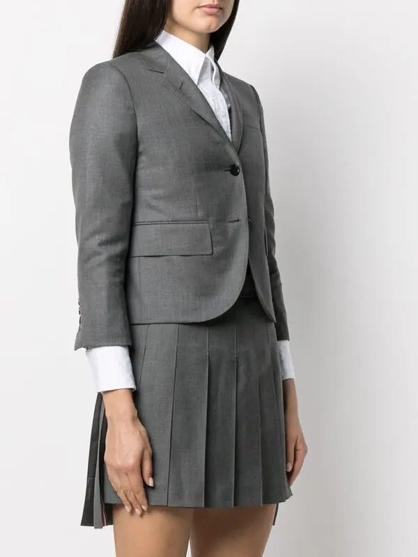 Thom Browne Notched-lapel Single-breasted Blazer - Grey