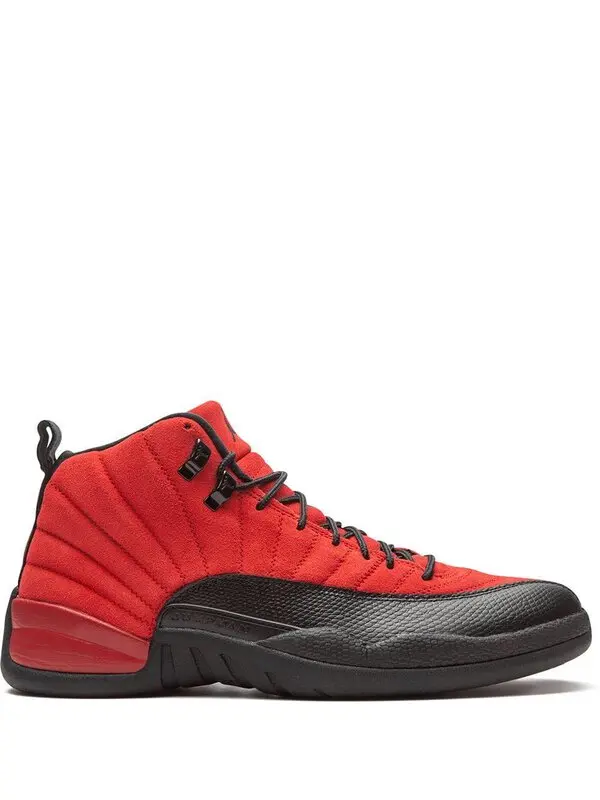 Jordan Air Retro Reverse Flu Game Sneakers Red Editorialist