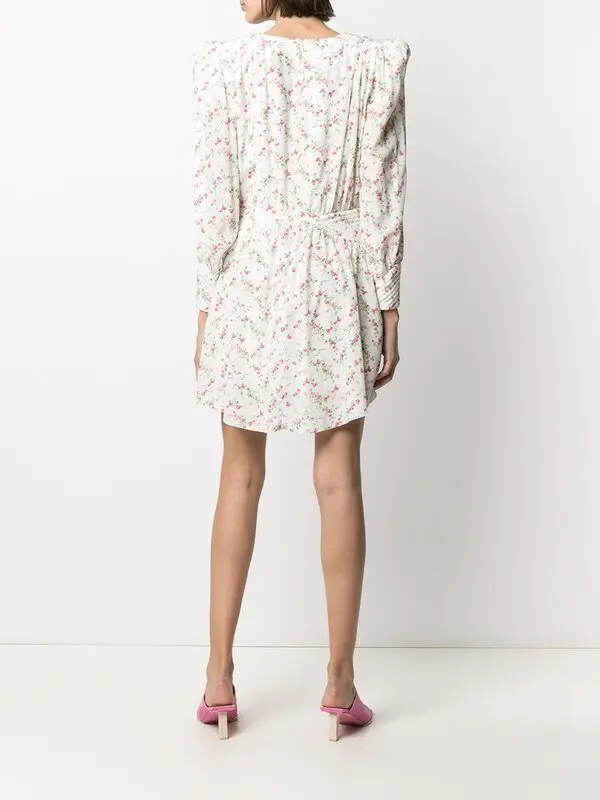 Philosophy Di Lorenzo Serafini Floral-print Flared Silk Dress