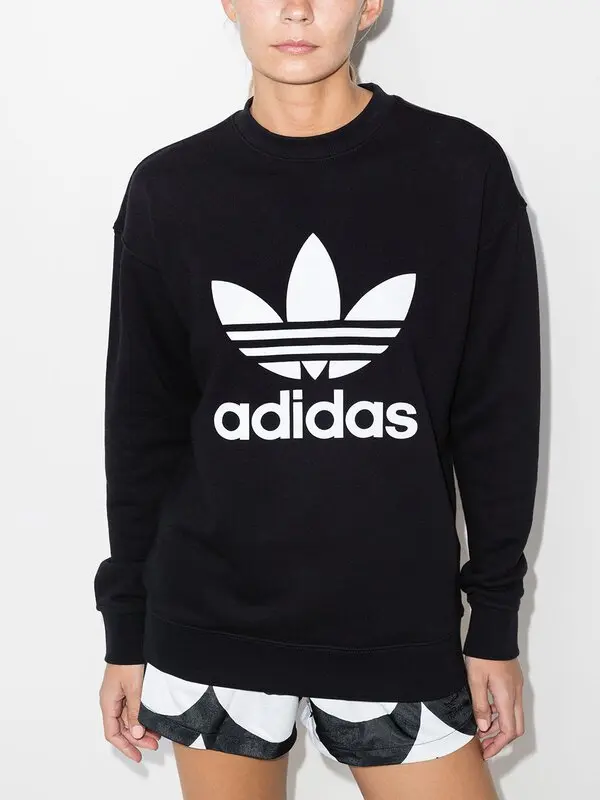 Adidas Logo-print Cotton Sweatshirt