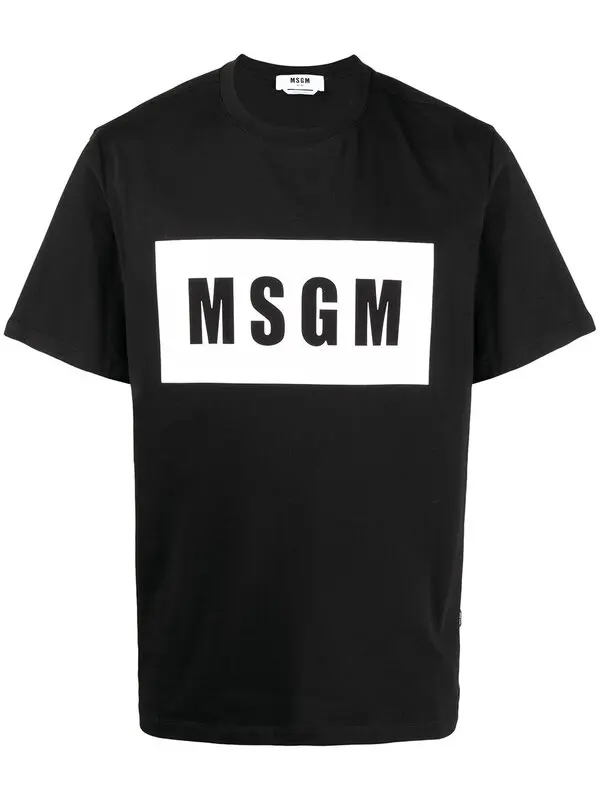 MSGM Logo-print T-shirt - Black