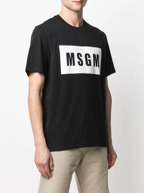 MSGM Logo-print T-shirt - Black