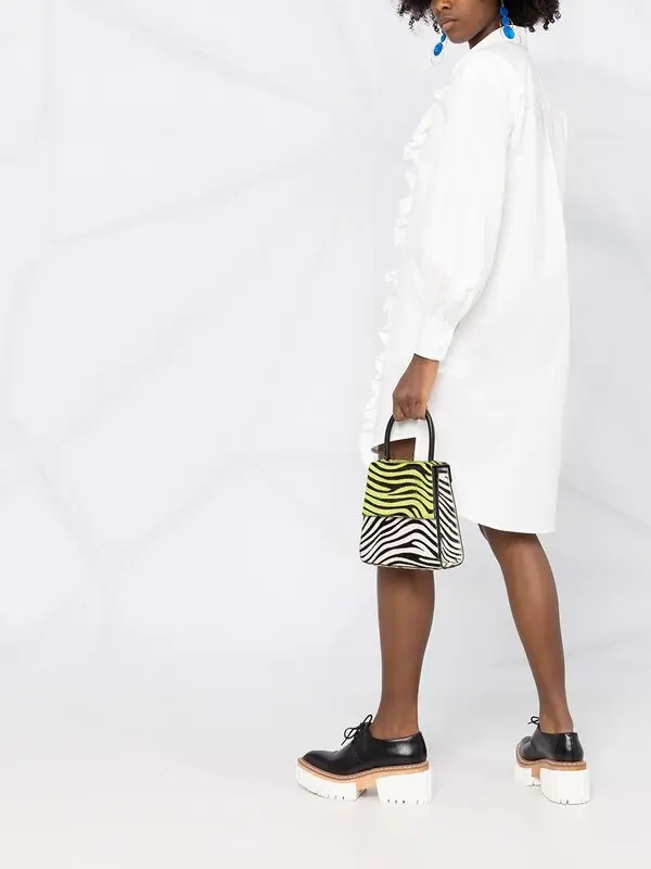MSGM Ruffle-detail Shirt Dress