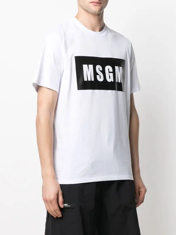 MSGM Logo-print T-shirt - White