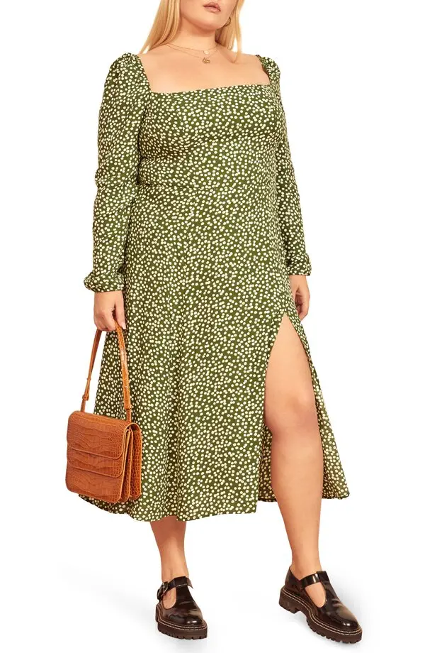 chinese dress ladies REFORMATION Jameson open-back stretch-Tencel jersey midi dress  Uberchique