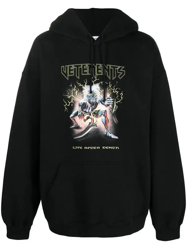 Vetements Heavy Metal Hoodie - Black | Editorialist