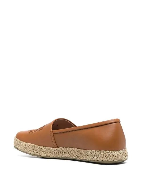 FERRAGAMO Gancini Woven Espadrilles