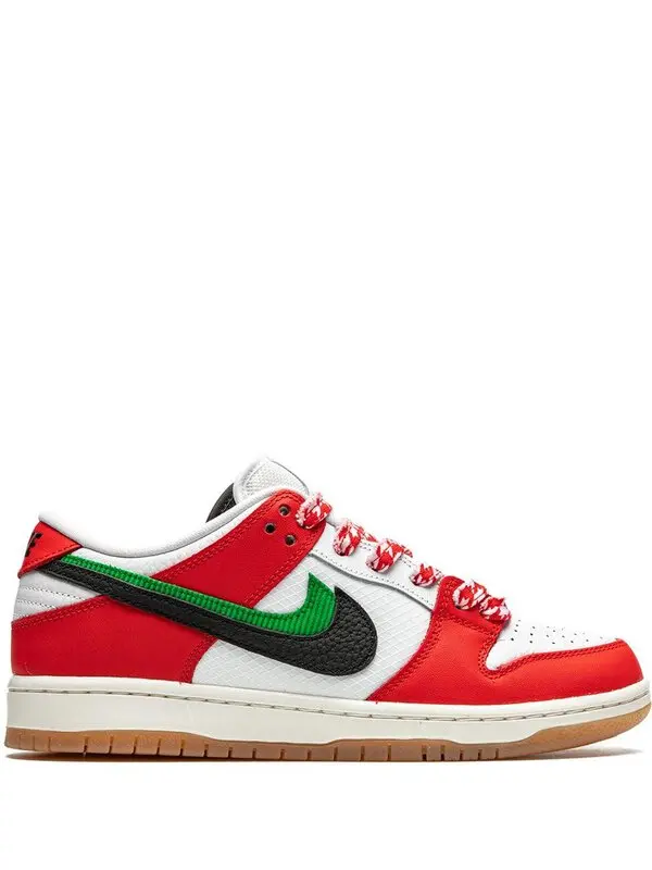 Nike X Frame Skate Sb Dunk Low Pro Qs Habibi Sneakers - Red