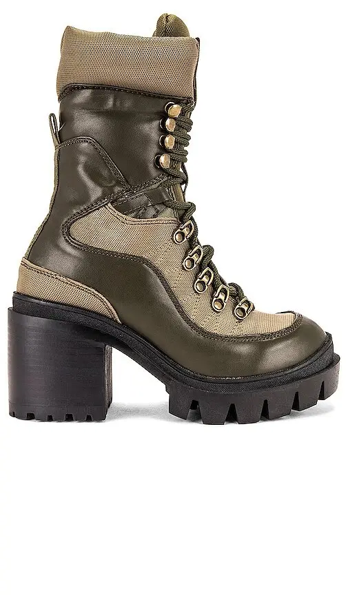 Jeffrey Campbell Maniac Lace Up Boot In Army