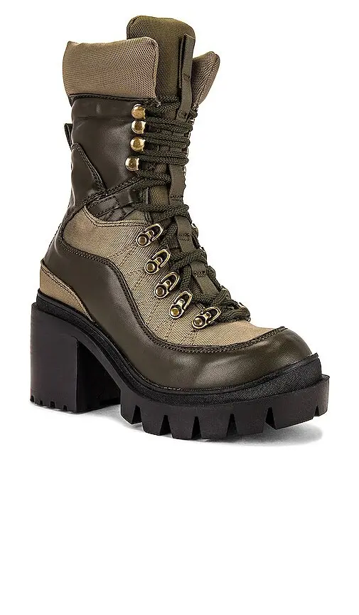 Jeffrey Campbell Maniac Lace Up Boot In Army