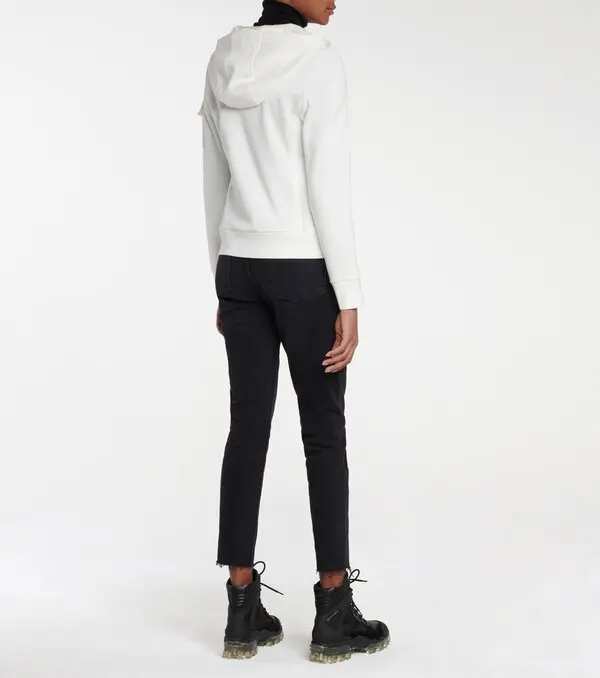 Moncler Down And Cotton Jersey Jacket
