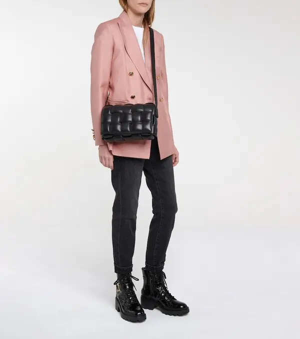 TOD'S Croc-effect Leather Ankle Boots