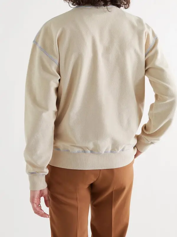 JW Anderson Logo-embroidered Loopback Cotton-jersey Sweatshirt
