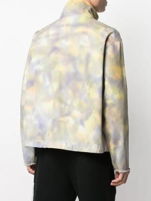 MSGM Tie-dye Half-zip Sweatshirt