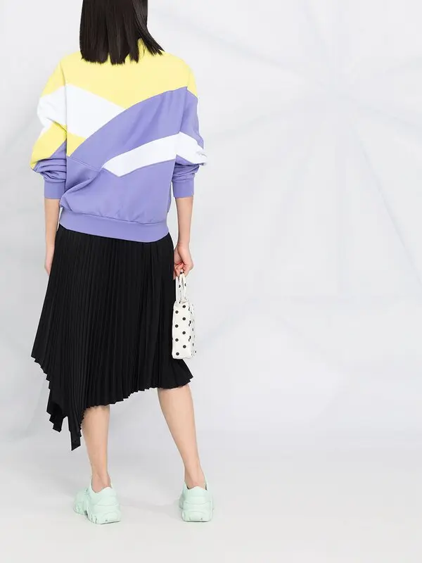 MSGM Abstract-print Long-sleeve Sweatshirt