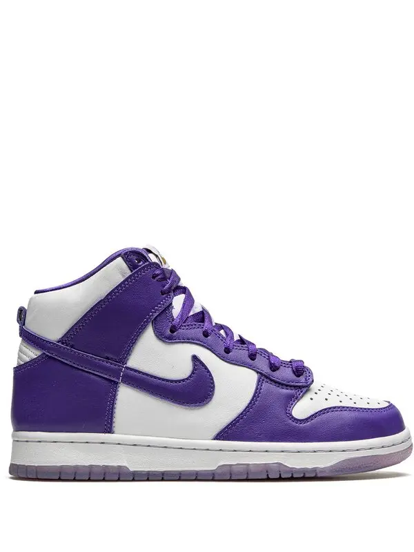 Nike Dunk High Varsity Purple Sneakers - White