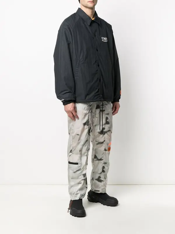 Heron Preston Logo Print Coach Jacket