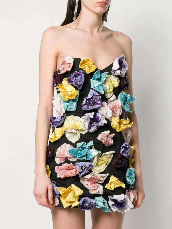 Attico Embellished Mini Dress