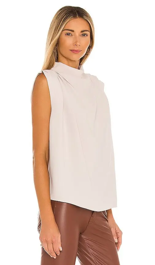 Amanda Uprichard Sleeveless Fabienne Top - Bone