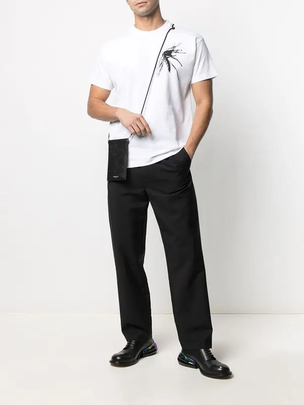 Random Identities Mosquito-print Cotton T-shirt