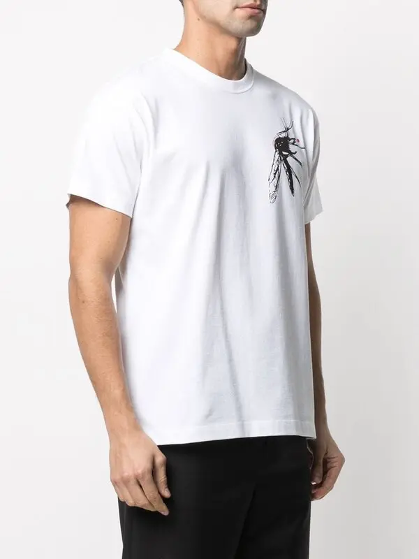 Random Identities Mosquito-print Cotton T-shirt