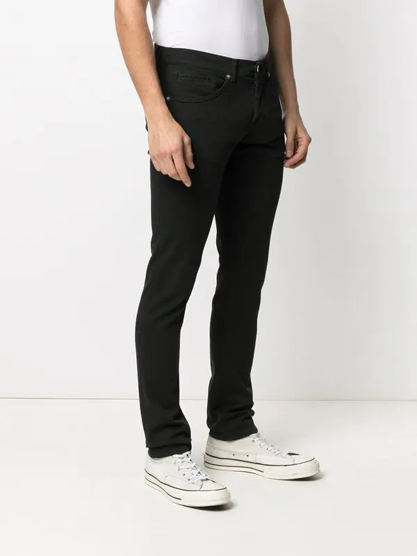 DONDUP Dark Wash Slim-fit Jeans - Black